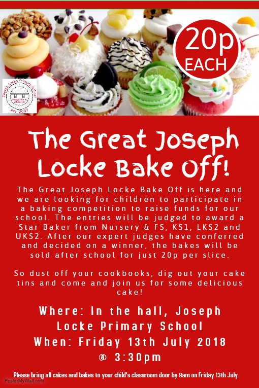 Joseph Locke Primary School Bake Off